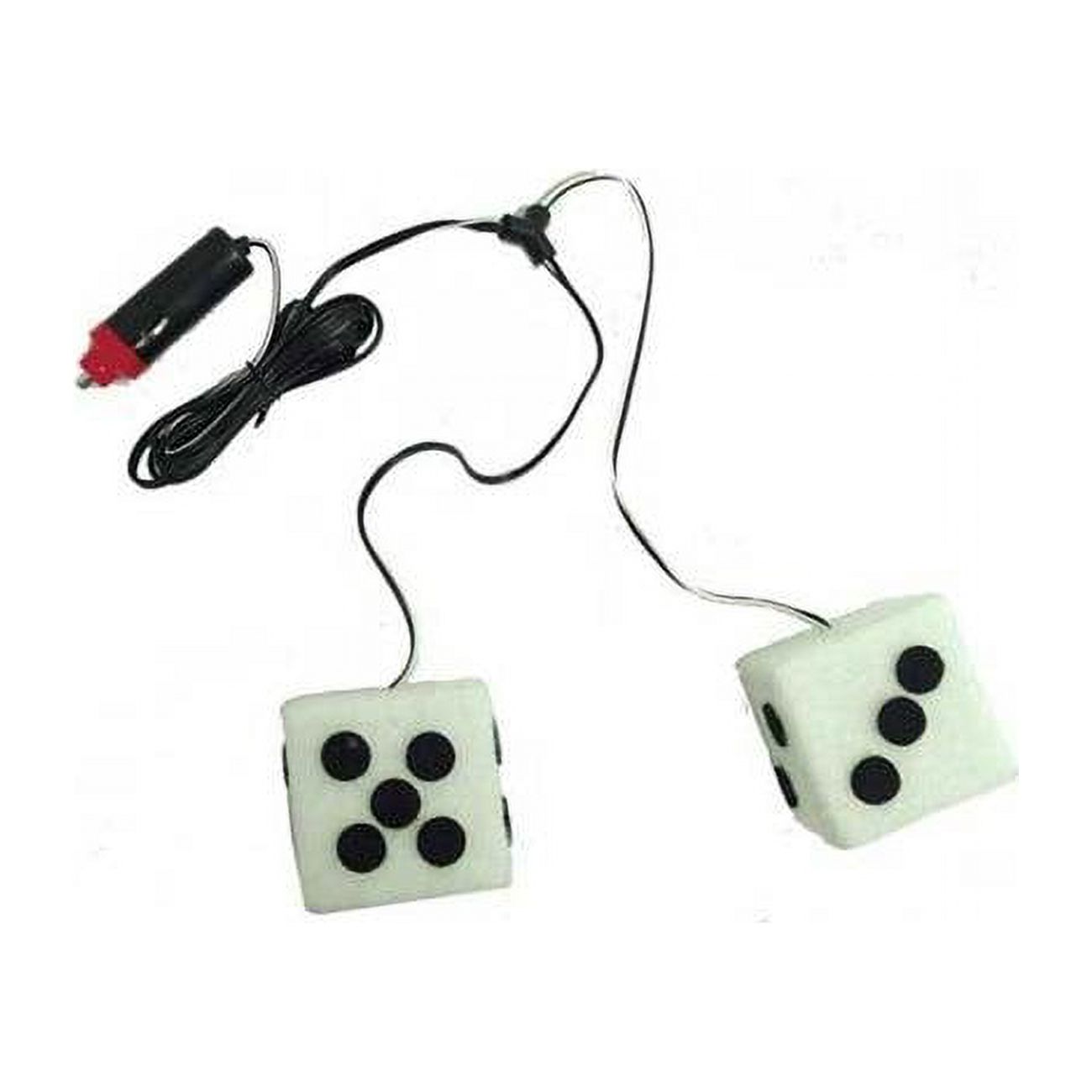 Barjan 024760 12 Volt White Lighted Dice - Walmart.com