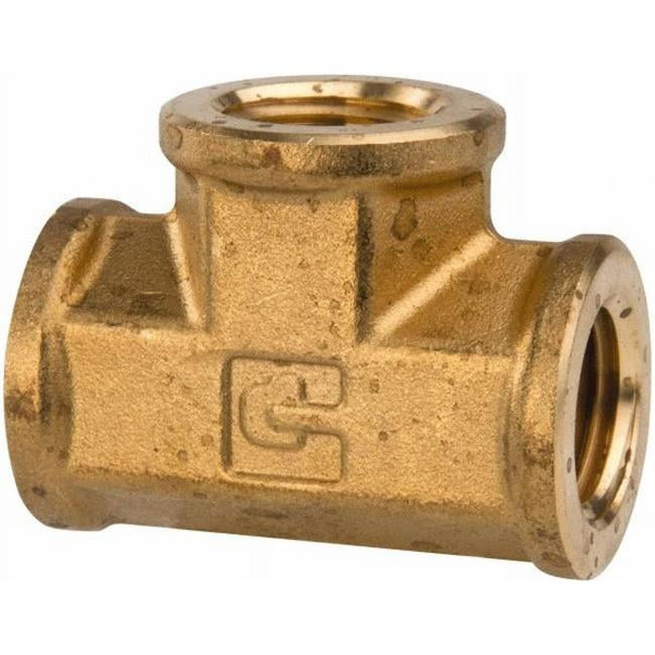 Barjan 07443025 1.2 in. Pipe Tee, Brass - Walmart.com