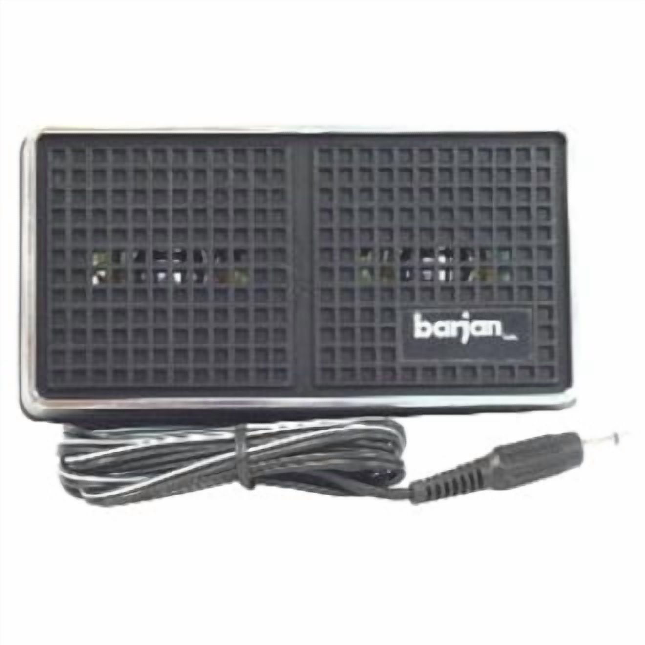 BARJAN - CB/SCANNER VISOR MOUNT EXTERNAL SPEAKER WITH CABLE & PLUG ...