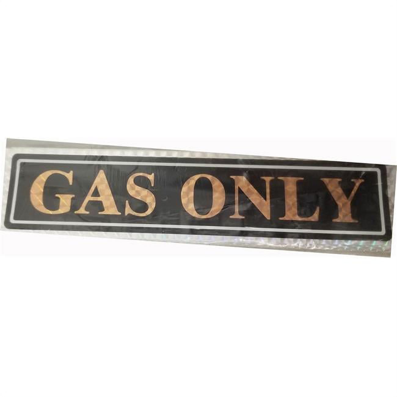 Barjan 4576 Gas Only Gold Truck Sign, Pack of 12 - Walmart.com