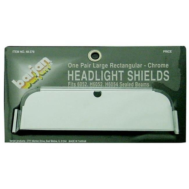 Barjan 48379 Rectangular Chrome Headlight Shields, Large - Walmart.com