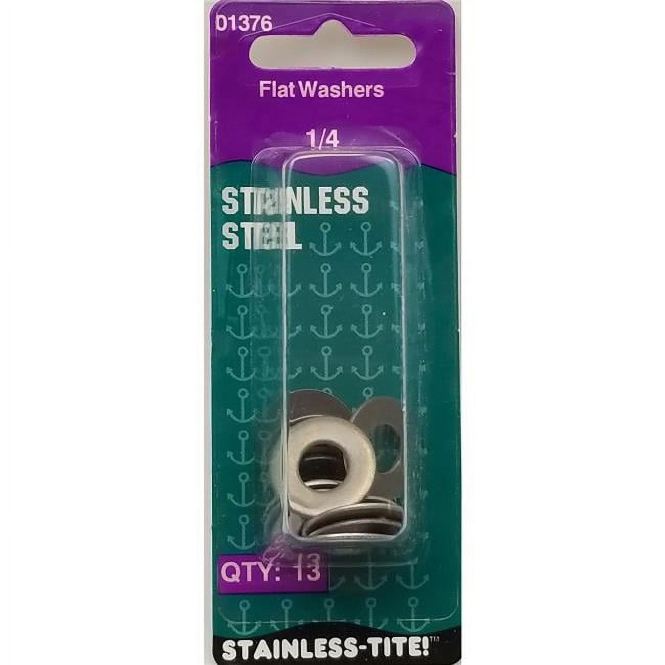 Barjan 7401376 0.25 in. Stainless Steel Flat Washer - Walmart.com