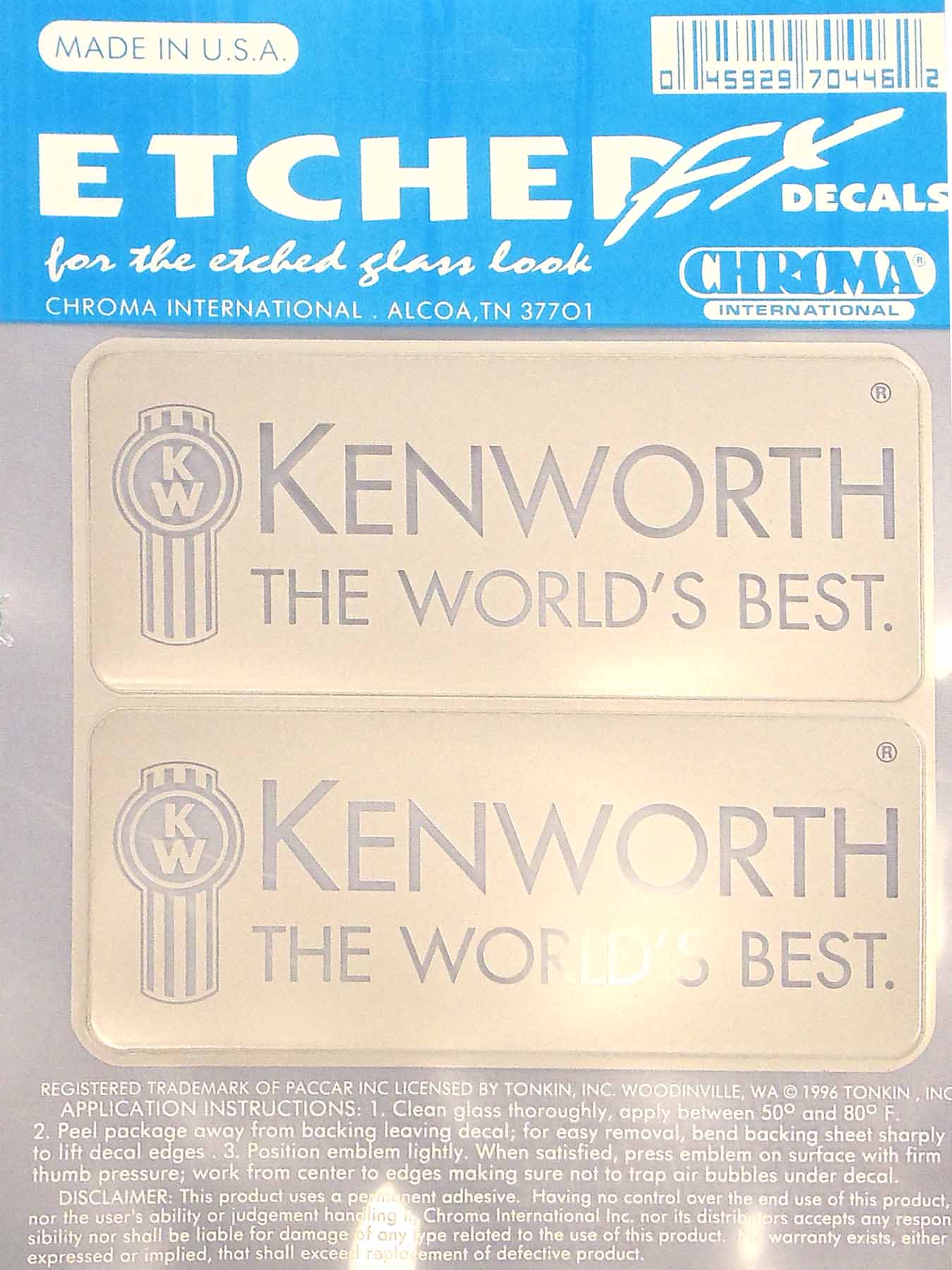 Barjan Etched FX Kenworth - Walmart.com