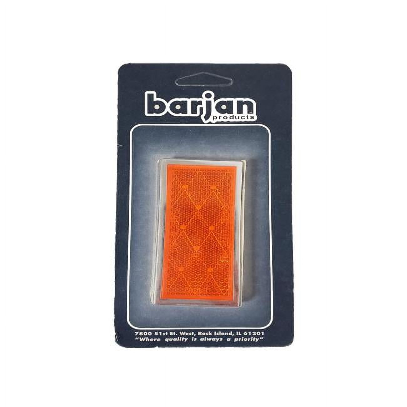 Barjan Reflector Rectangular 2 by CD - Amber - Walmart.com