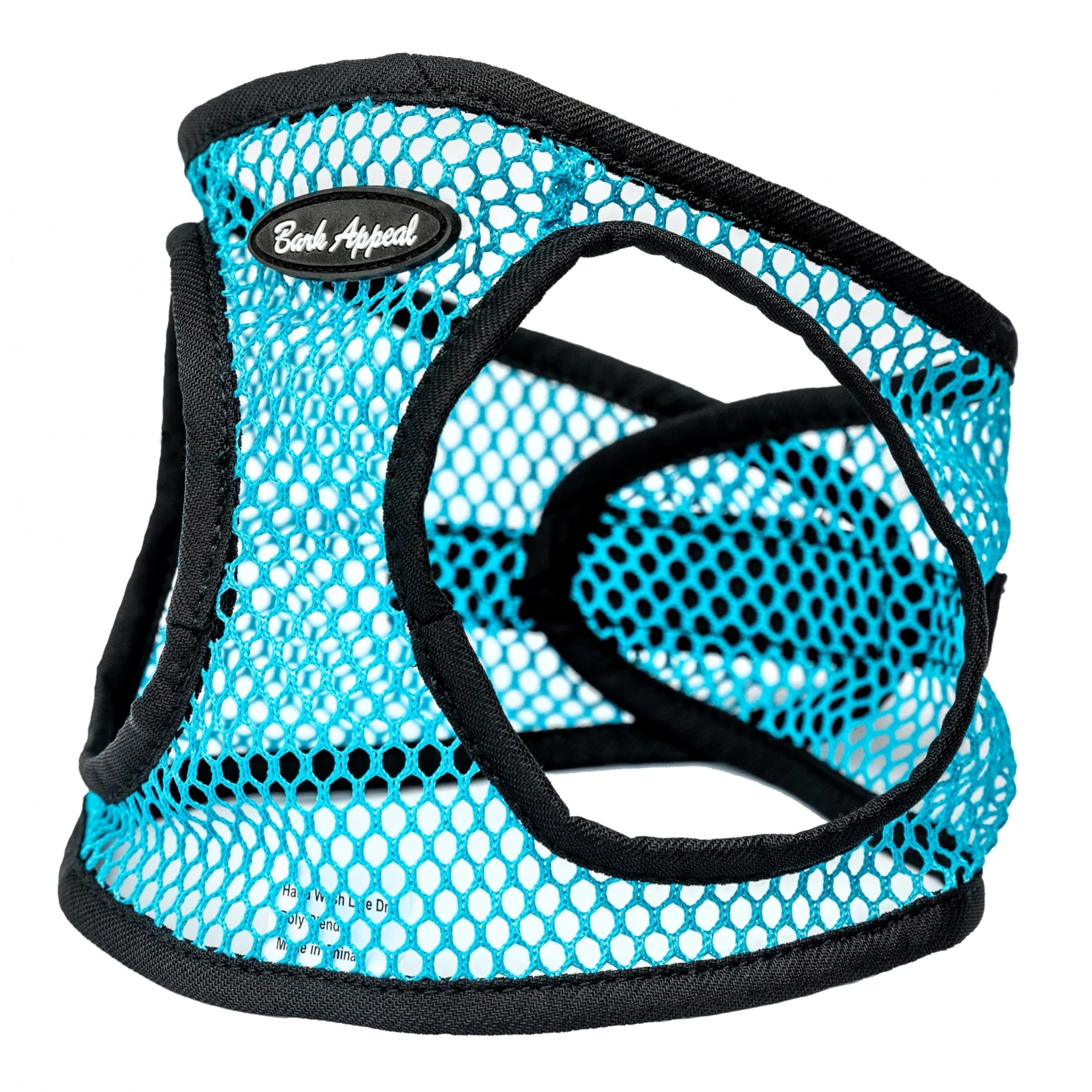 Bark Appeal Teal Netted Step-in Dog Harness for Small-Medium Pets ...