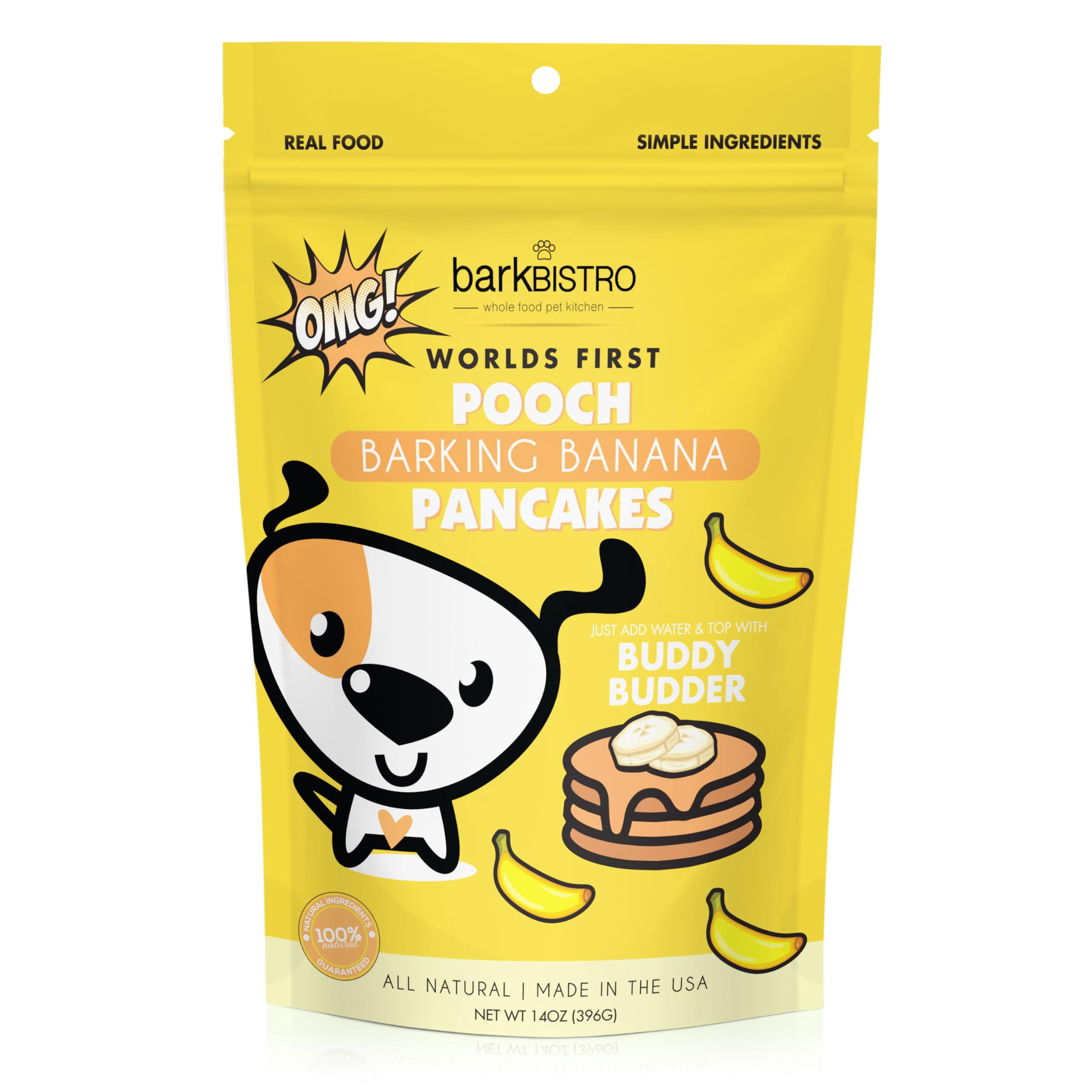 Bark Bistro Company Barkin MMF7 Banana Pooch Pancakes Wet Dog Food, 14 ...