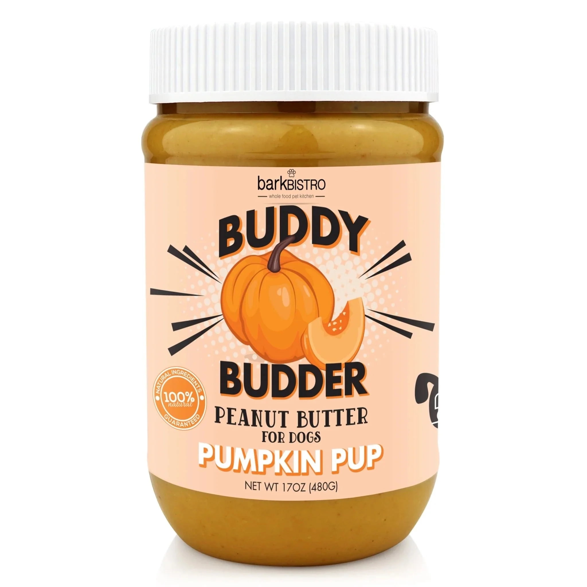 Bark Bistro Pumpkin Pup Buddy Butter Dog Peanut Butter 17oz jar ...