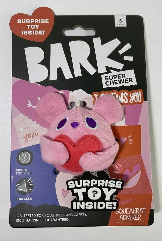 Bark Box Super Chewer I Chews You Squeakrat Admirer Squeaker Dog Toy ...