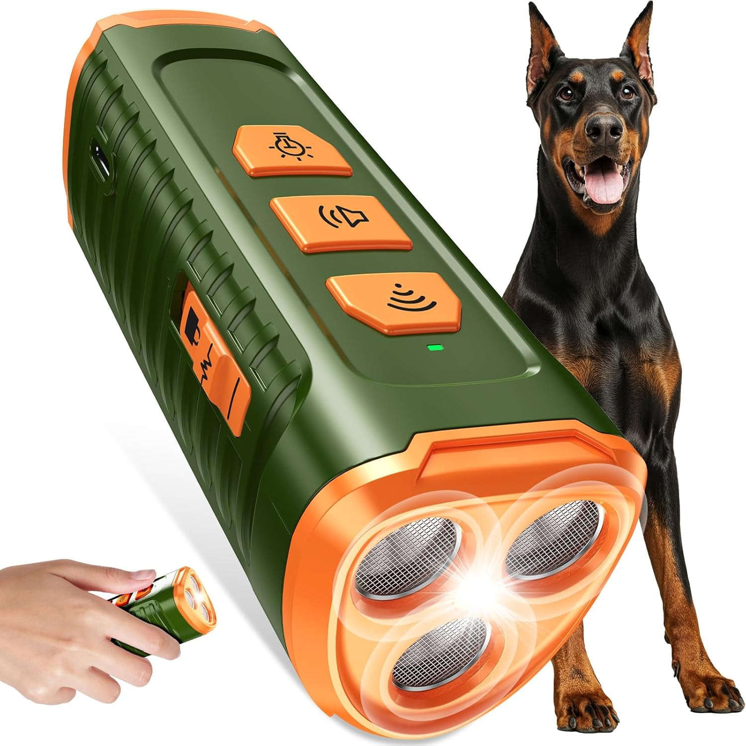 Bark Deterrent Device 3X Anti Barking Device for Dogs, 5 Modes Stop ...
