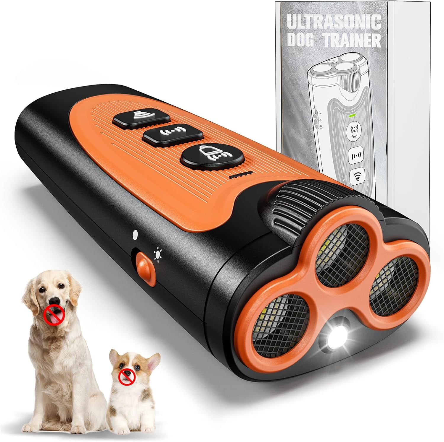 Bark Deterrent Device, 3X Anti Barking Device for Dogs, 6 Modes 23FT ...