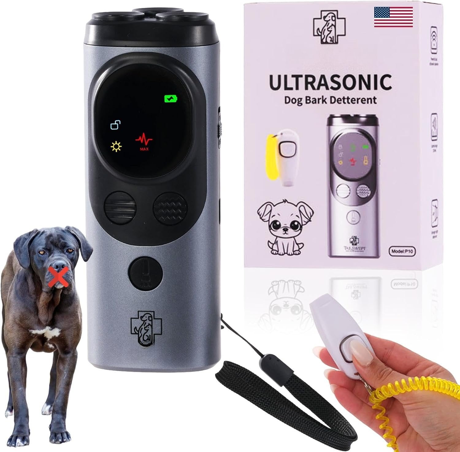 Bark Deterrent Devices - 3-in-1 Anti Barking Device for Dogs with ...