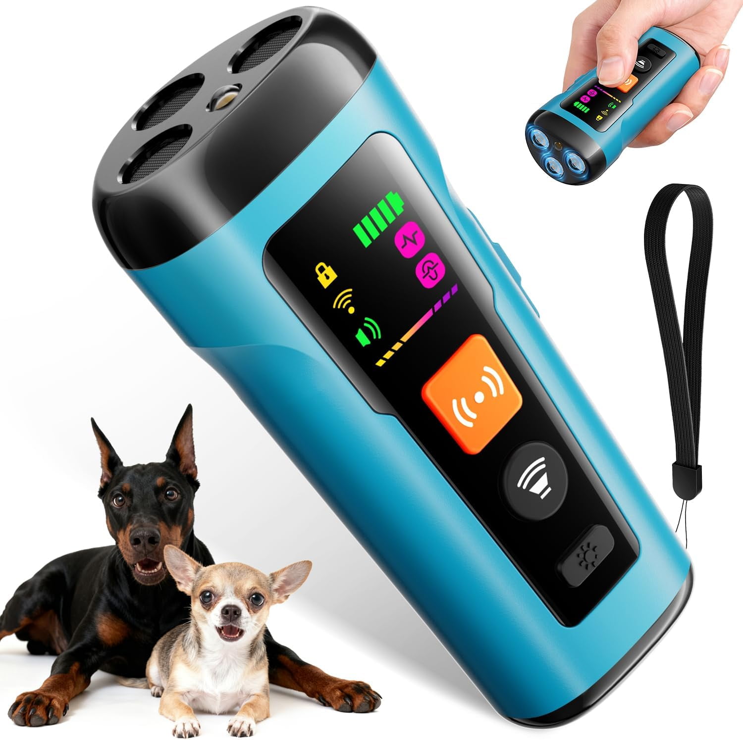 Bark Deterrent Devices, 3X Anti Barking Device for Dogs , Up to 50FT ...