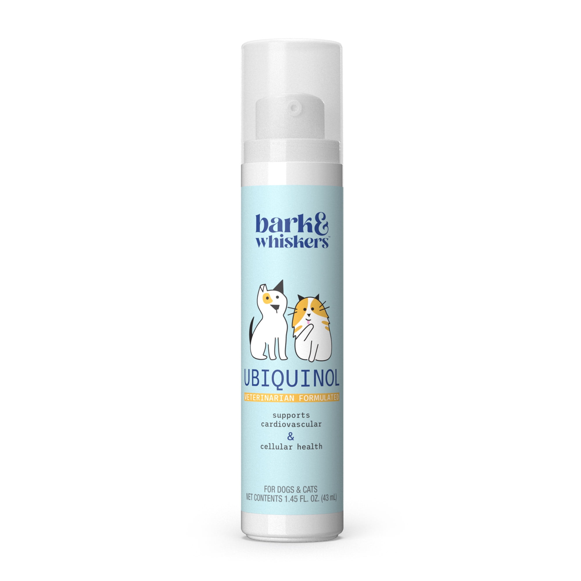 Bark & Whiskers Ubiquinol Liquid Pump for Dogs & Cats, 1.45 Fl. Oz. (43 ...