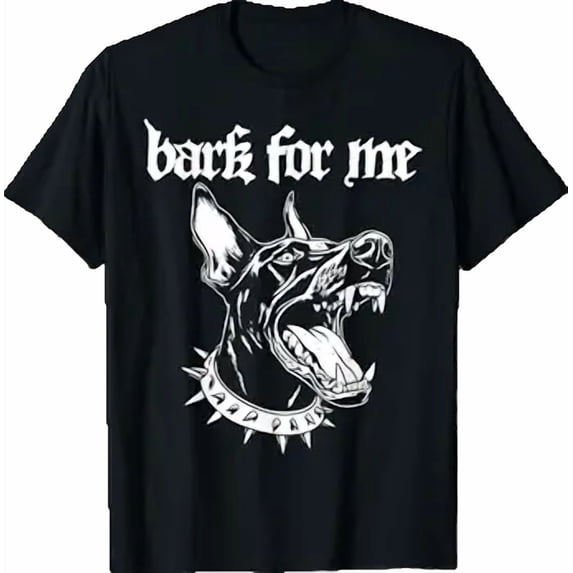 Bark for Me Fierce Doberman Blackletter Aesthetic Dog Lover T-Shirt ...