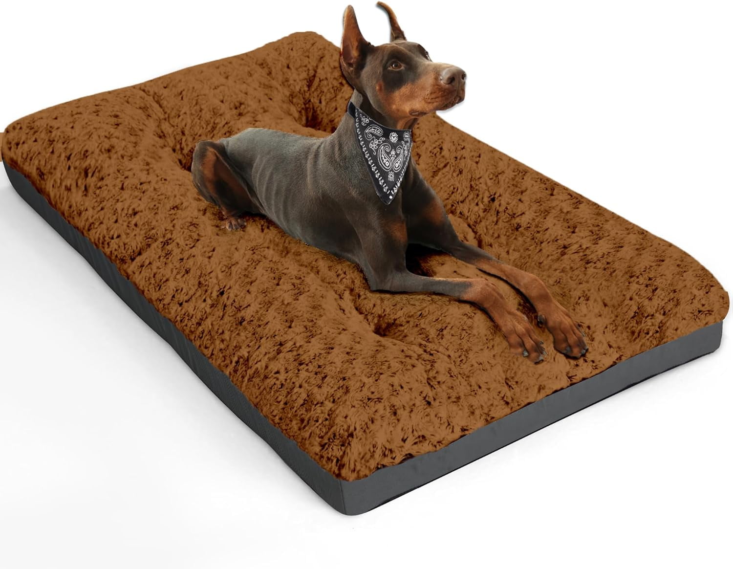 BarkHouse Deluxe Washable XXL Dog Bed Dog Crate Mat 47 inch Comfy ...