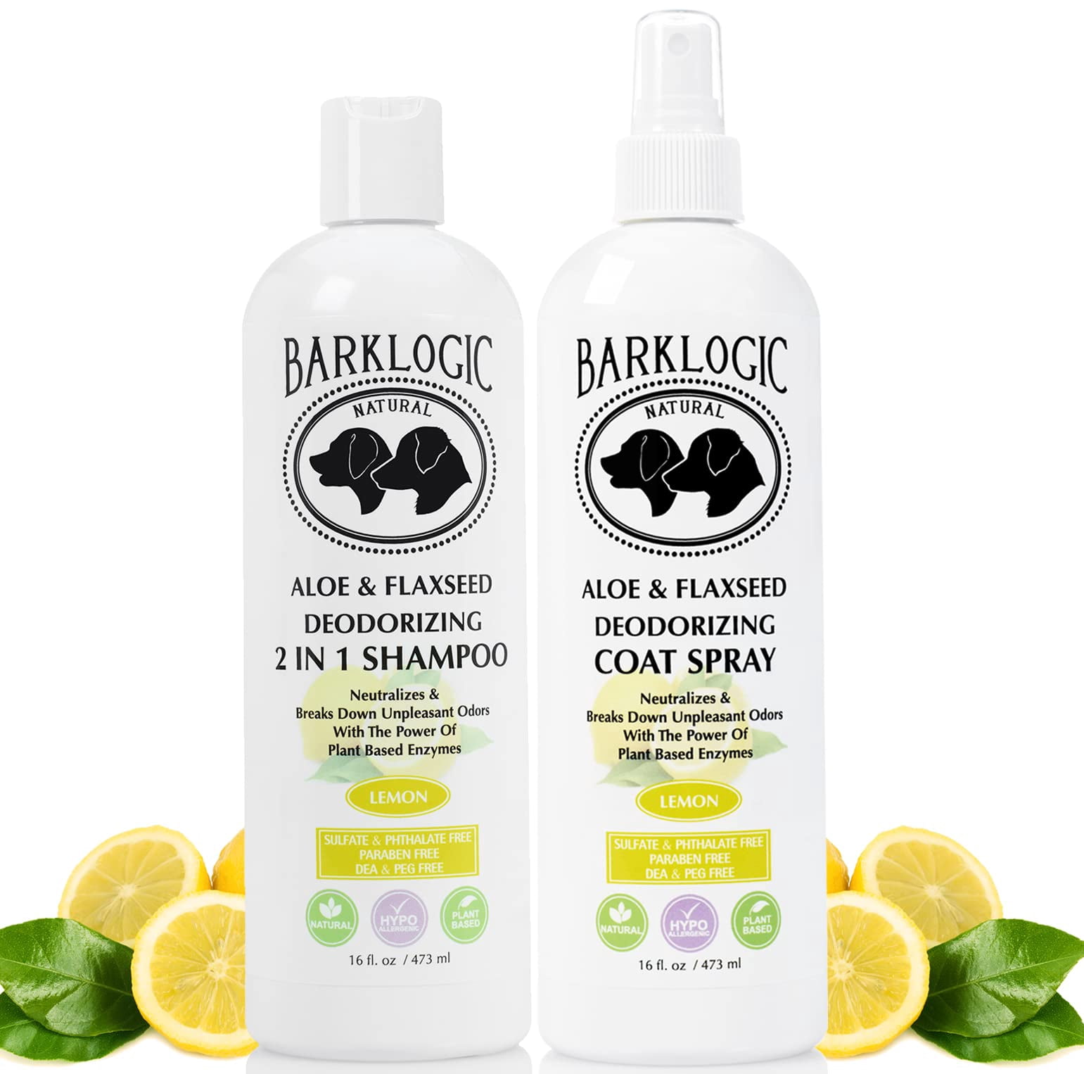 BarkLogic Deodorizing 2 in MMF7 1 Dog Shampoo and Coat Spray Kit ...