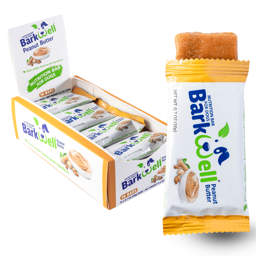 BarkWell Nutrition Bar For Dogs Peanut Butter Snack Individually ...