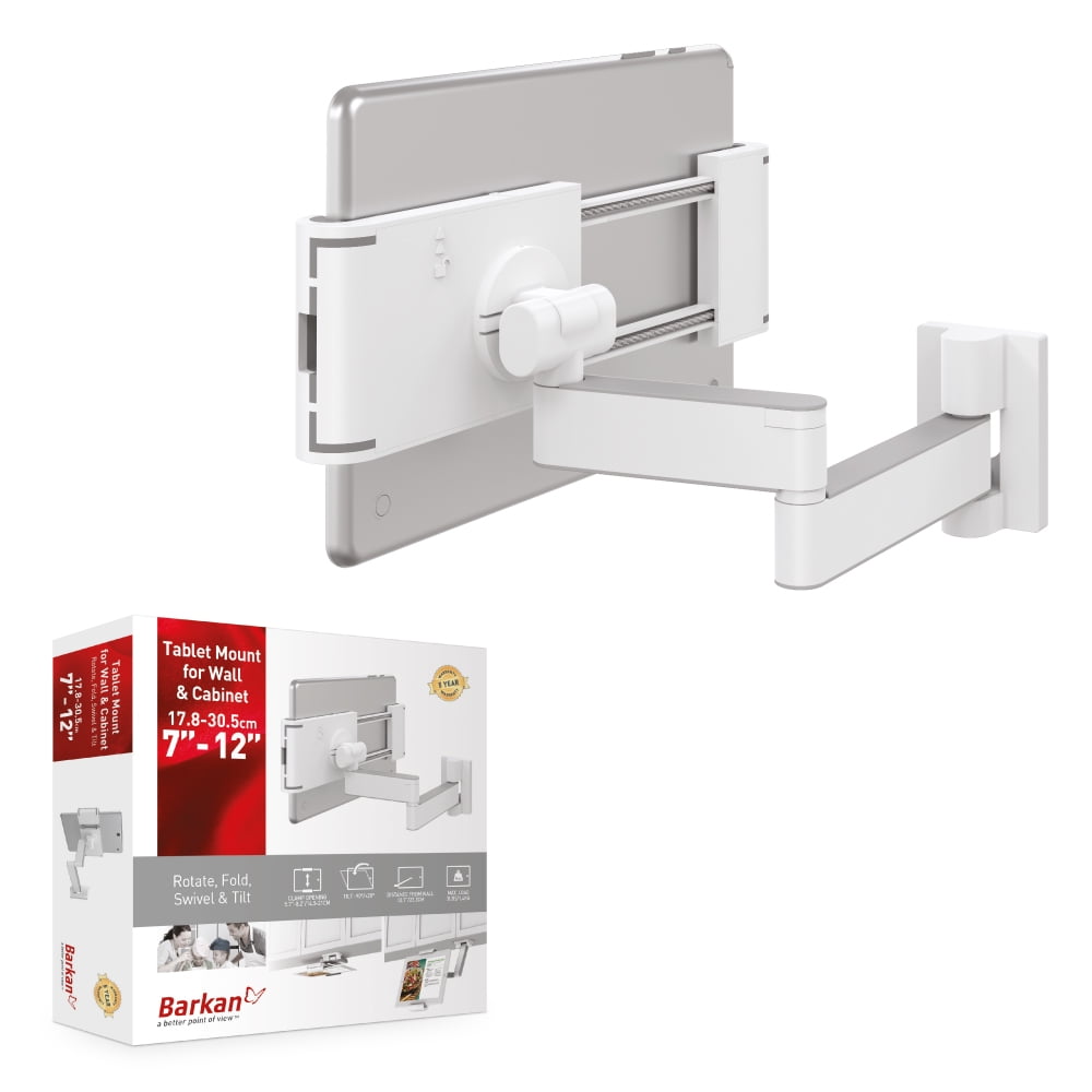 Barkan Universal Wall Mount Stand for 7-12 inch Tablets, Full Motion ...