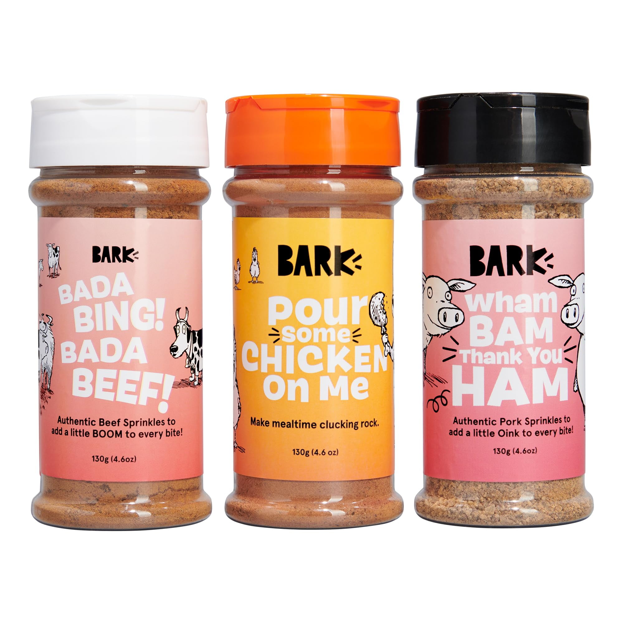 Barkbox Beef, Chicken, Ham SBF3 Dog Treat Topper - High Protein Ingredient Meal Mixer, Rosemary ...