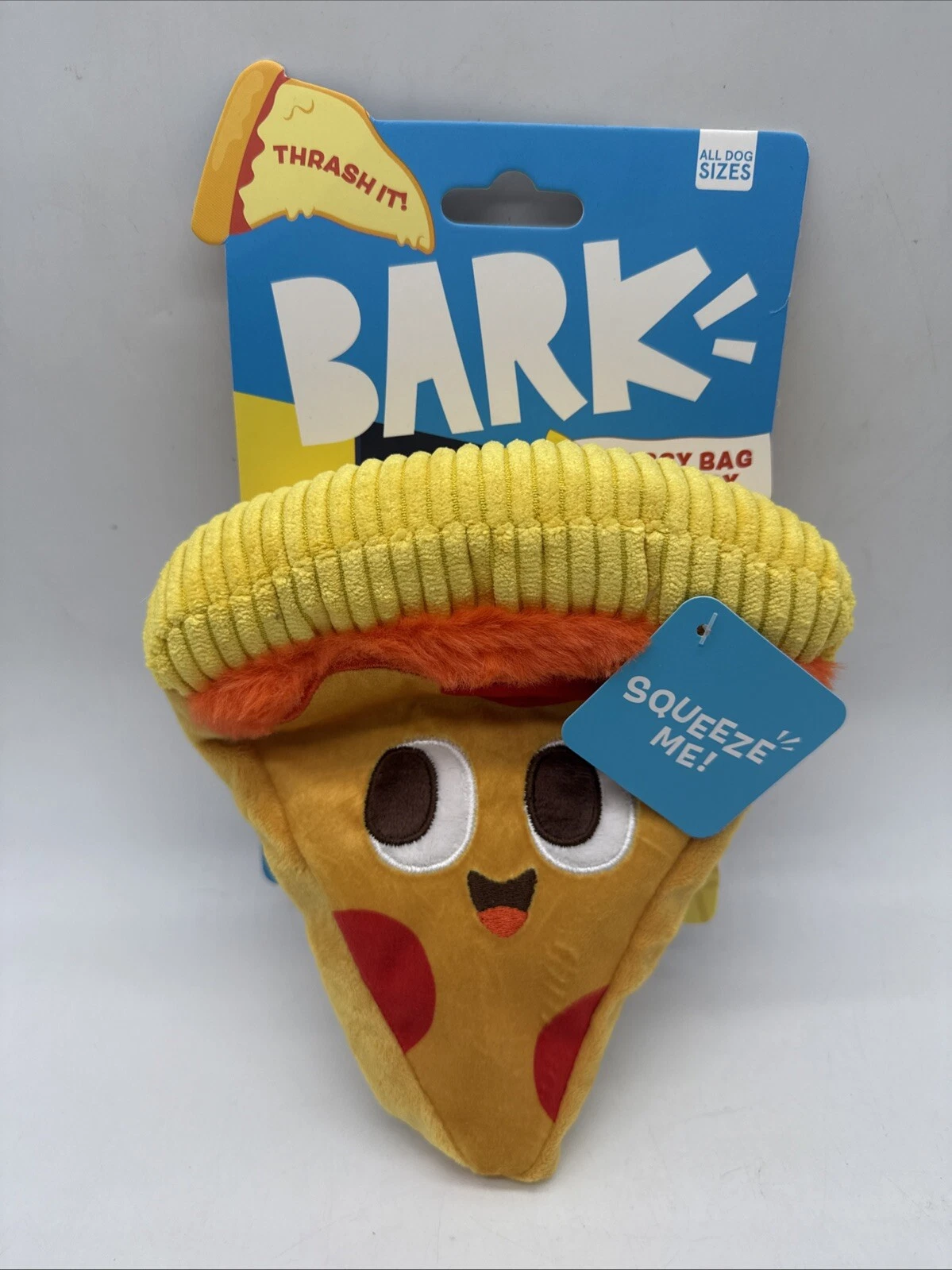 Barkbox Dog Squeaky Toy Doggy Bag Delivery Happy Pizza Slice All Dog ...