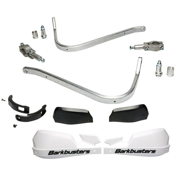 Barkbusters Universal VPS Two Point Mounted Handguard Kit White 7/8 ...