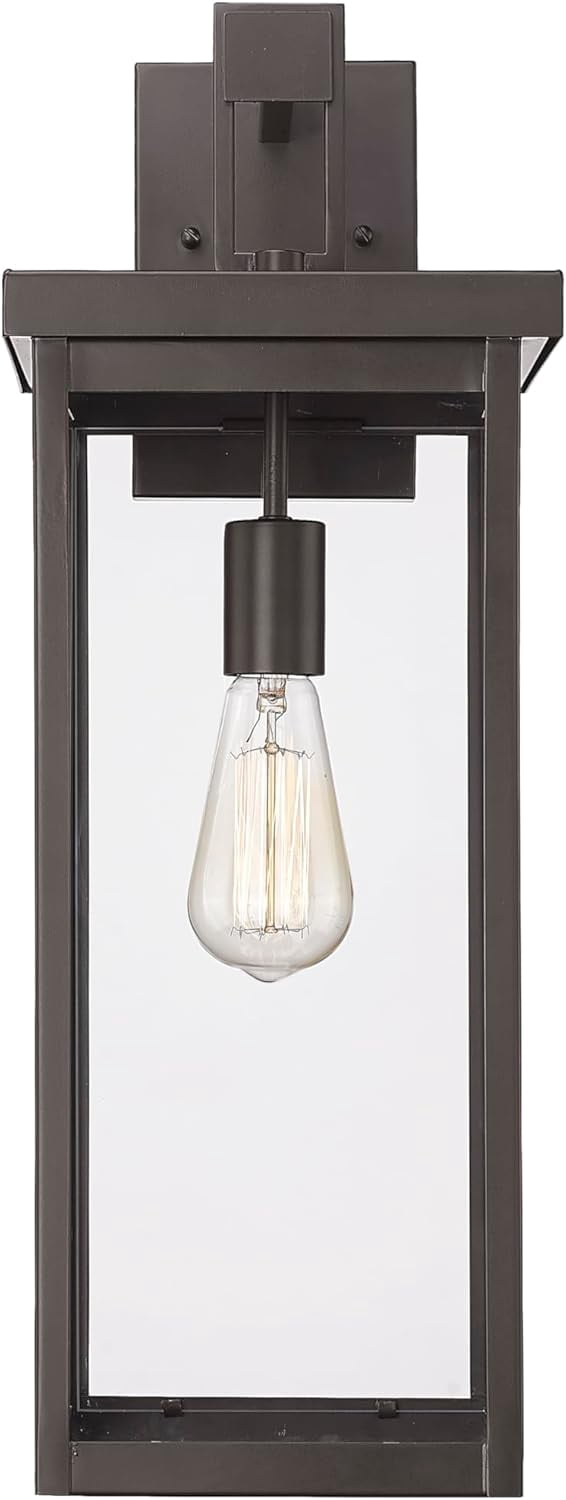 Barkeley Collection | 42601-PBK | 16" Modern One Bulb Outdoor Steel ...