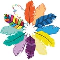 Barker Creek Bohemian Feathers Double-Sided Accents ̶ Set of 72 ...