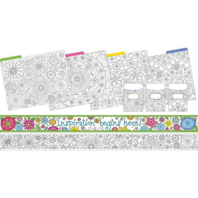 Barker Creek Curated Collection Color Me 54/set Assorted Shapes 12" x ...