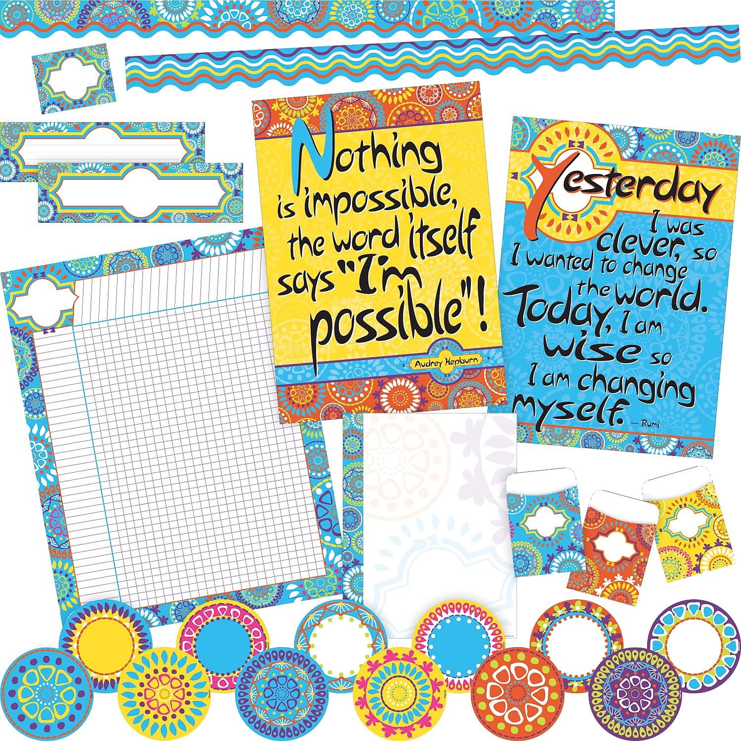 Barker Creek Decorate My Classroom - Moroccan - Walmart.com