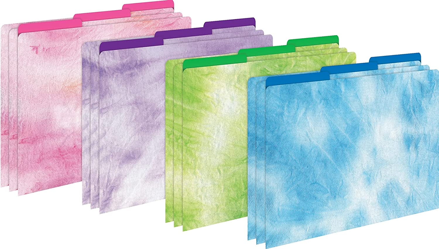 Barker Creek Designer File Folders, Tie-Dye and Ombré, Multi-Design Set ...