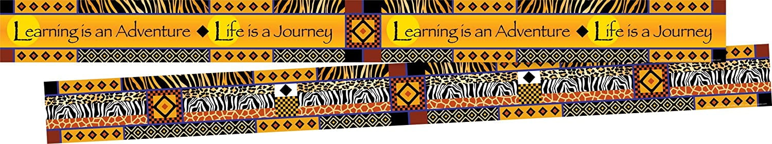 Barker Creek Double-Sided Border 2-Pack, Africa, Decorate Galore with ...