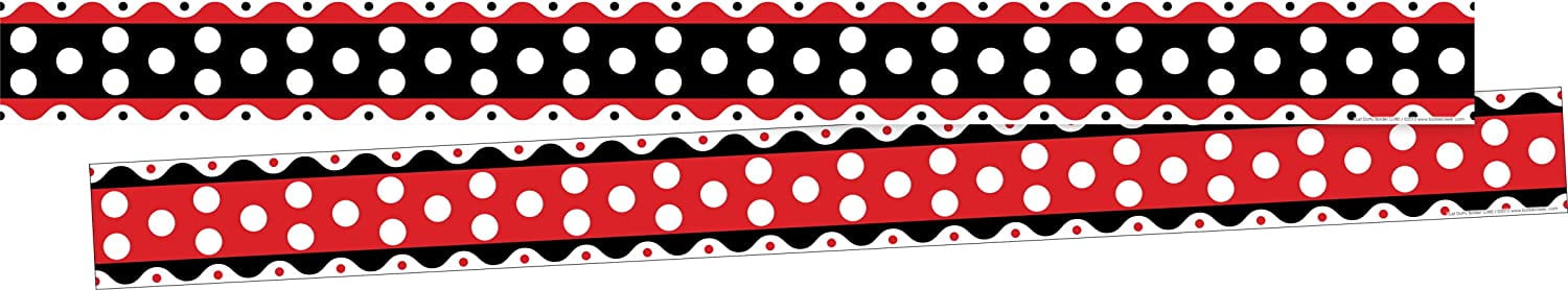 Barker Creek Double-Sided Border 2-Pack, Just Dotty, Decorate Galore ...