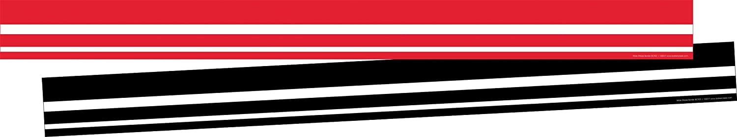 Barker Creek Double-Sided Border 2-Pack, Wide Stripes, Decorate Galore ...