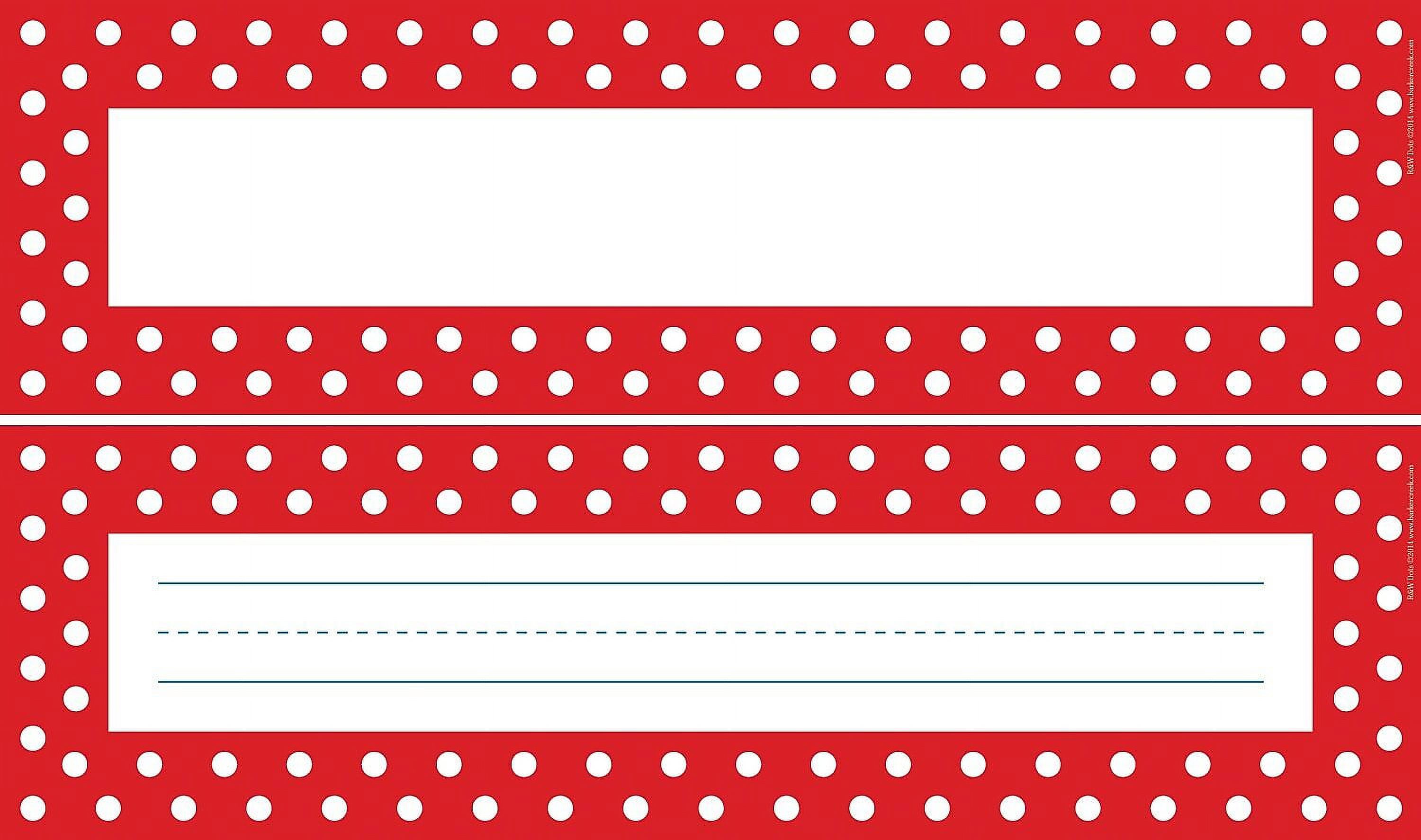 Barker Creek Double-Sided Desk Nameplates & Bulletin Board Signs, Red ...