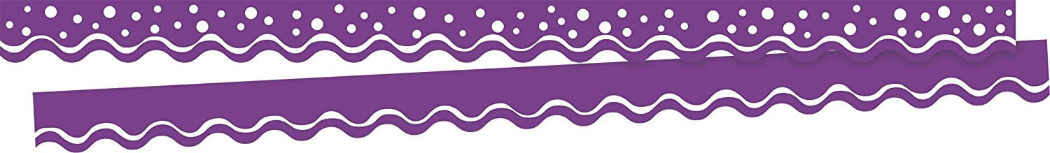 Barker Creek Double-Sided Scalloped Border, Happy Grape, for Bulletin ...