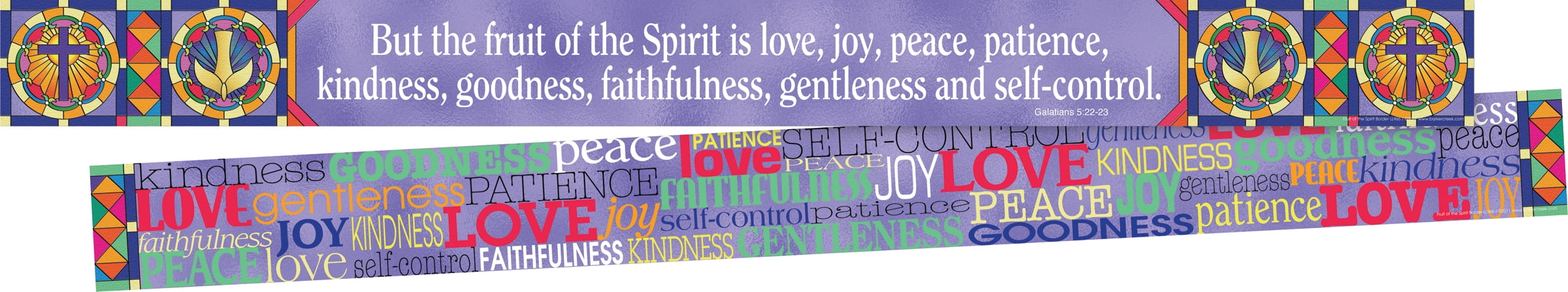 Barker Creek Double-Sided Spiritual Border with Inspirational Verse ...