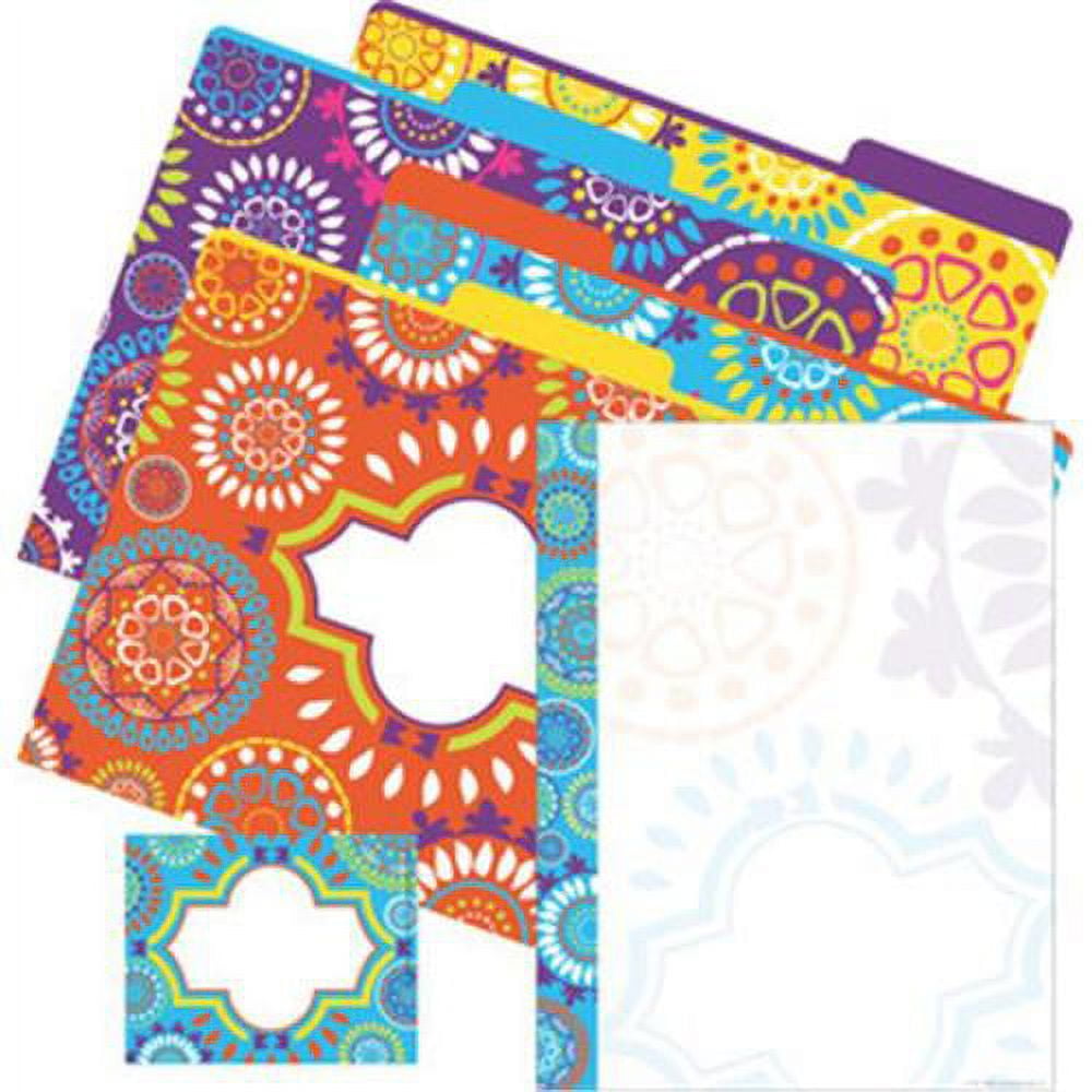 Barker Creek Get Organized Office Kit, Moroccan, with 12 Coordinating ...