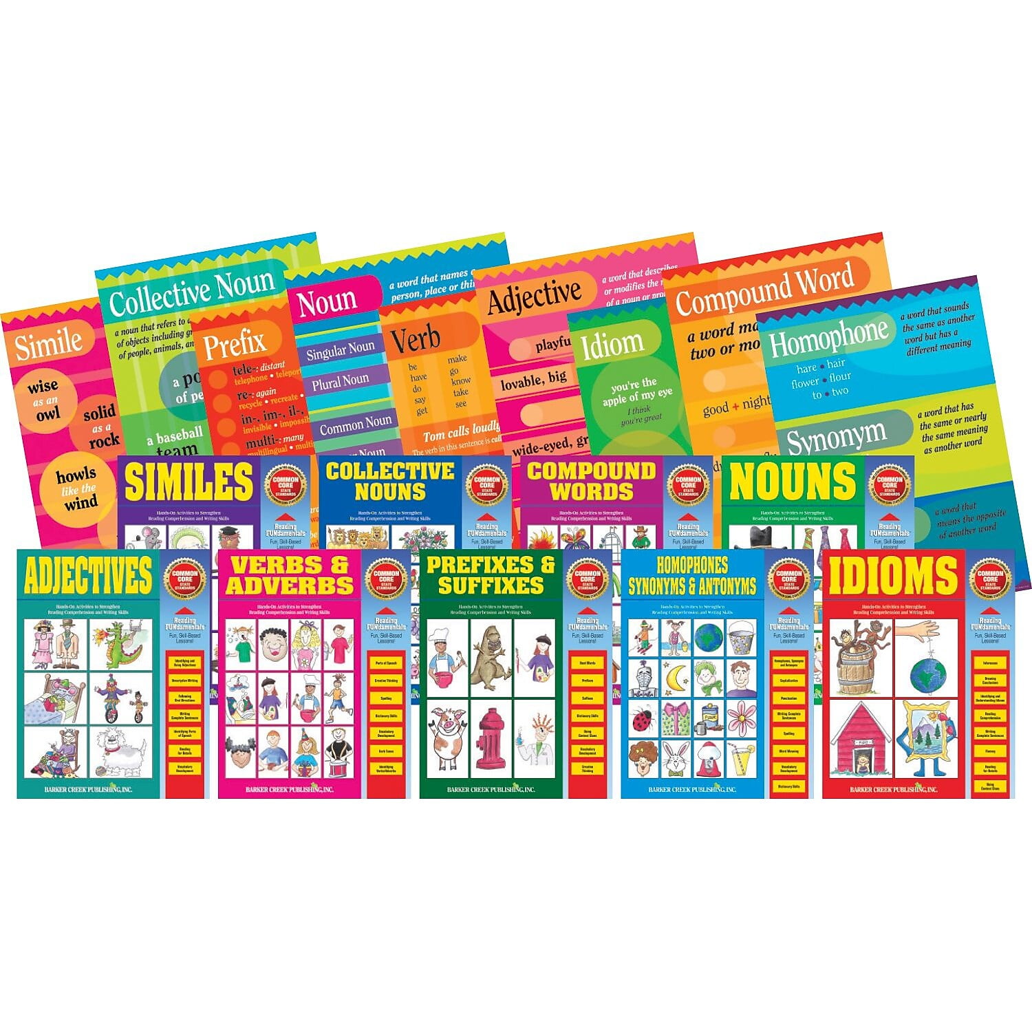 Barker Creek Grammar Poster & Activity Book Set (BCP3505) - Walmart.com