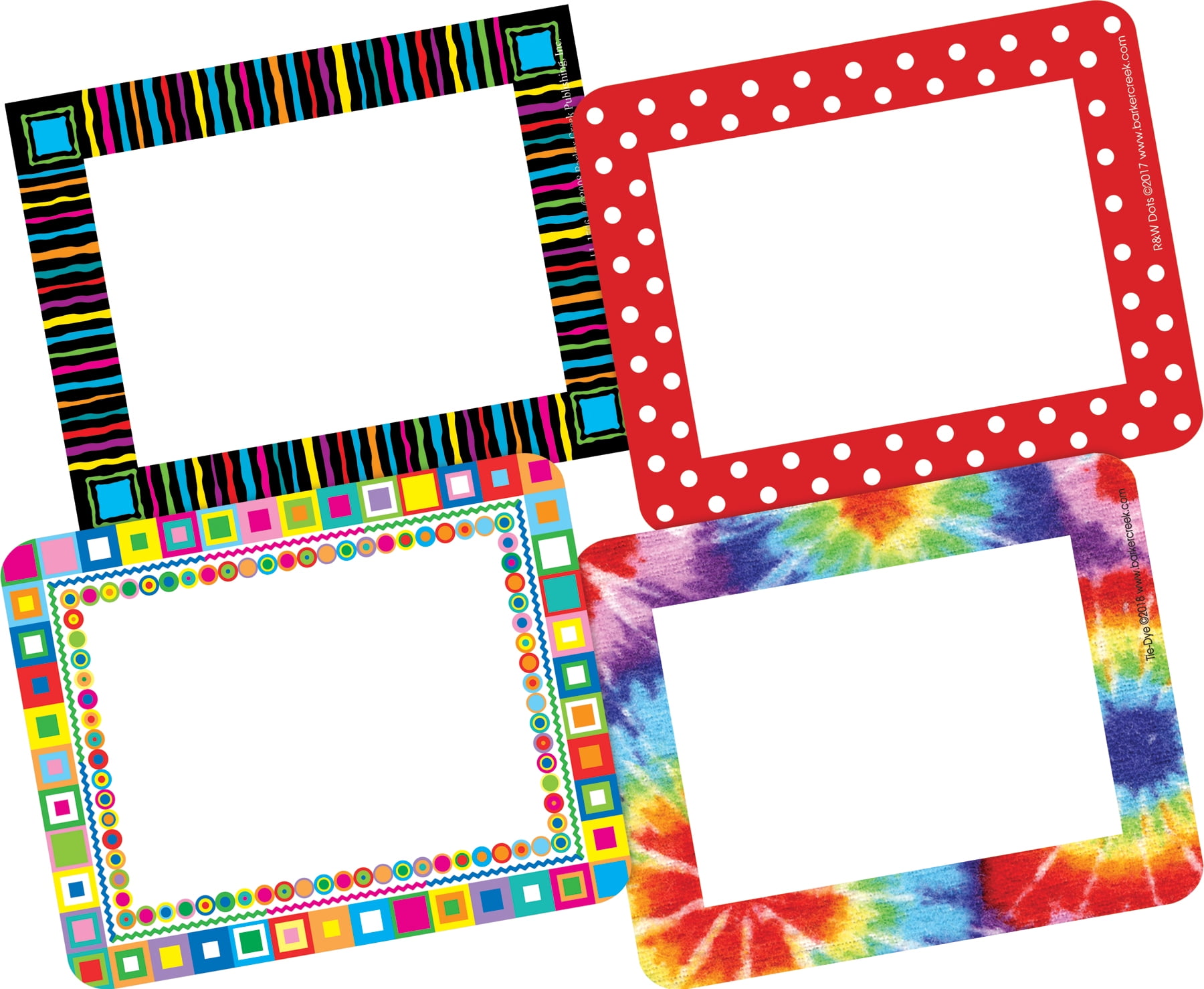 Barker Creek Groovy Name Tags Self-Adhesive Labels Set 180/Set BC3781 ...