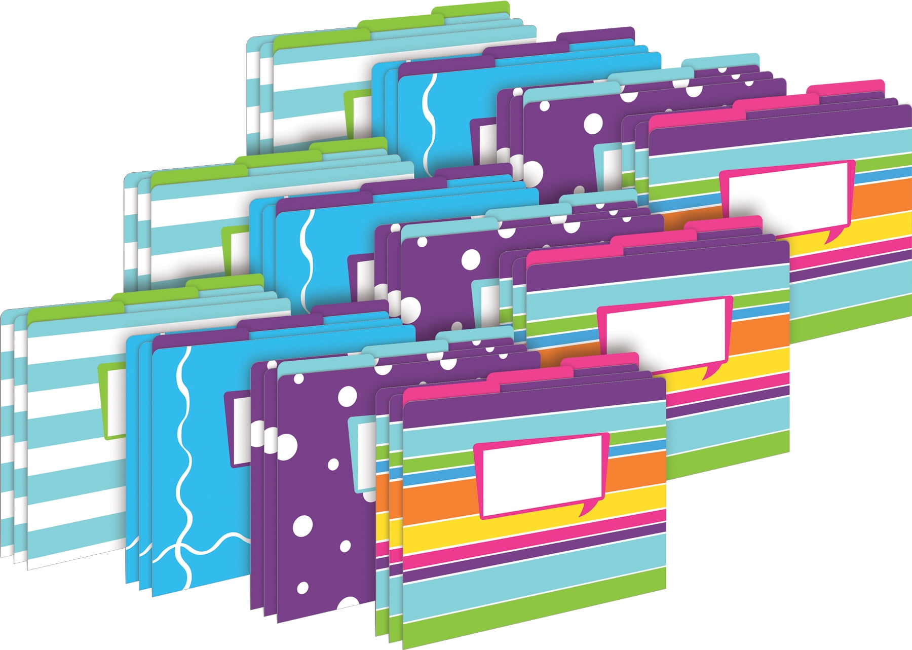 Barker Creek Happy Letter-Size File Folders • Multi-Design Set — 36/Set ...