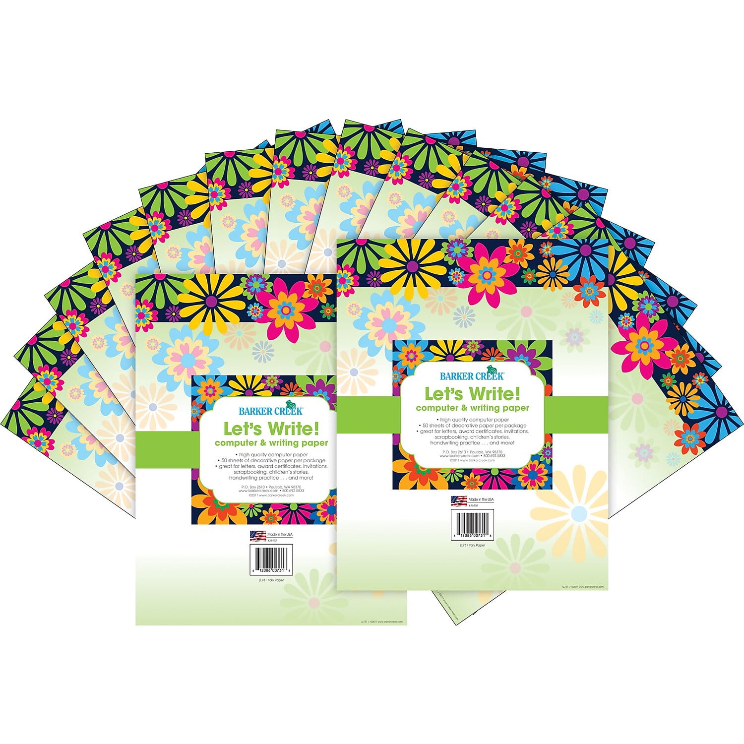 Barker Creek Italy Computer Paper ̶ 100 Sheets - Walmart.com