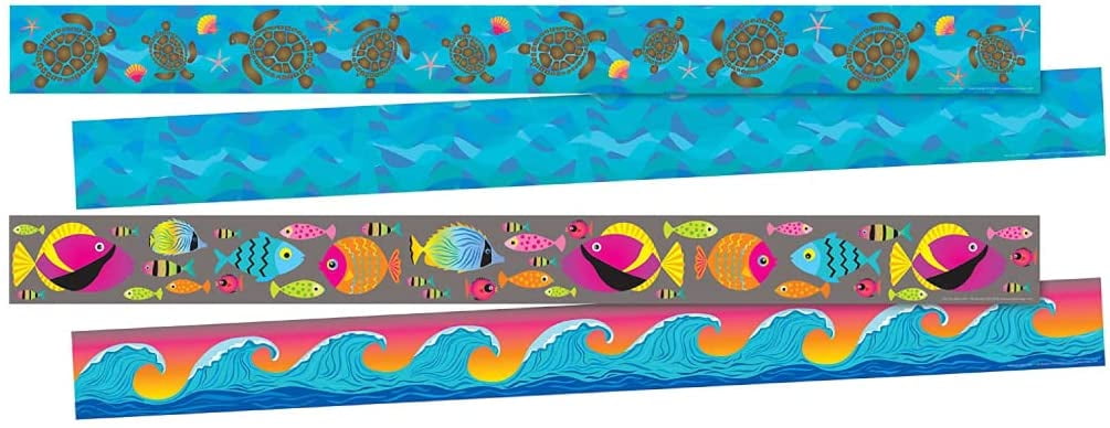 Barker Creek Kai Ola Double-Sided Trim Set, 70’ of Double-Sided Border ...