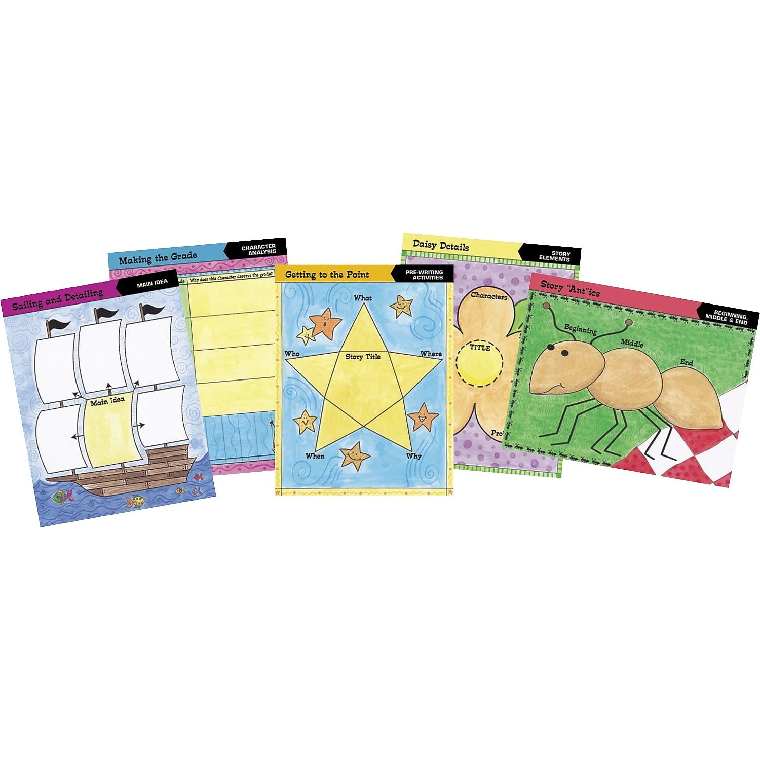 Barker Creek Graphic Organizer Chart Set 1 17" x 22" LL503 - Walmart.com