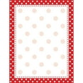 Barker Creek Red/White Dots Computer Paper, 8-1/2 x 11 Inches, 50 ...