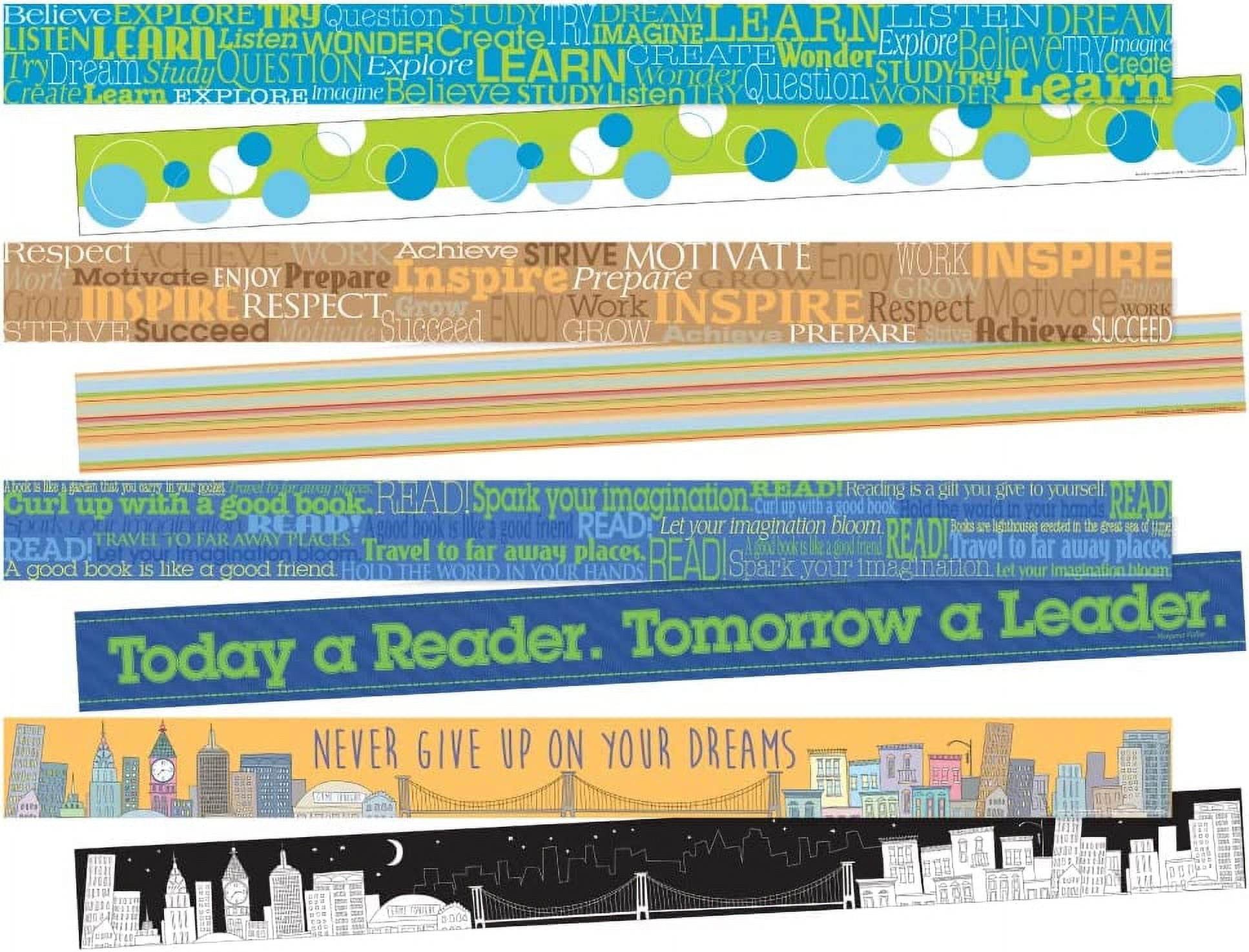 Barker Creek Words of Inspiration Double-Sided Border Set of 4, Multi ...