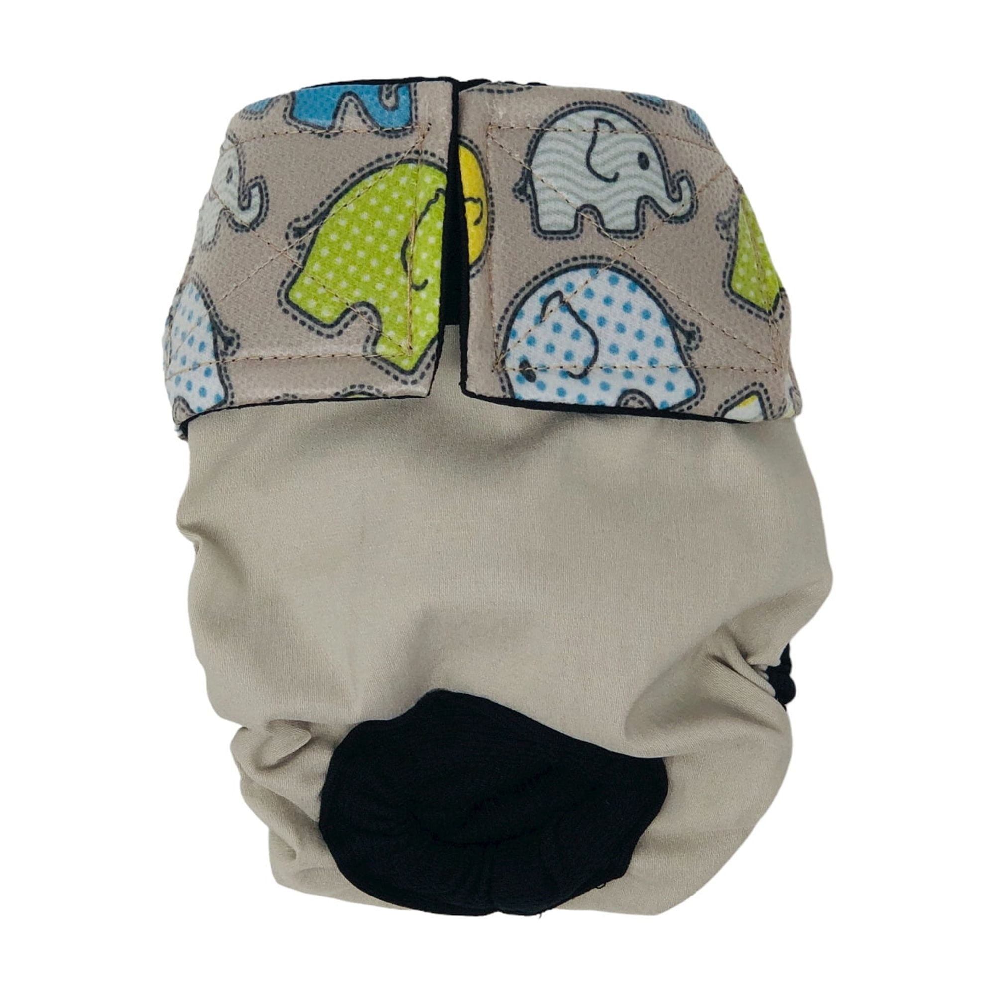 Barkertime Cool Elephants on Frosty Cream Cat Diaper - Walmart.com