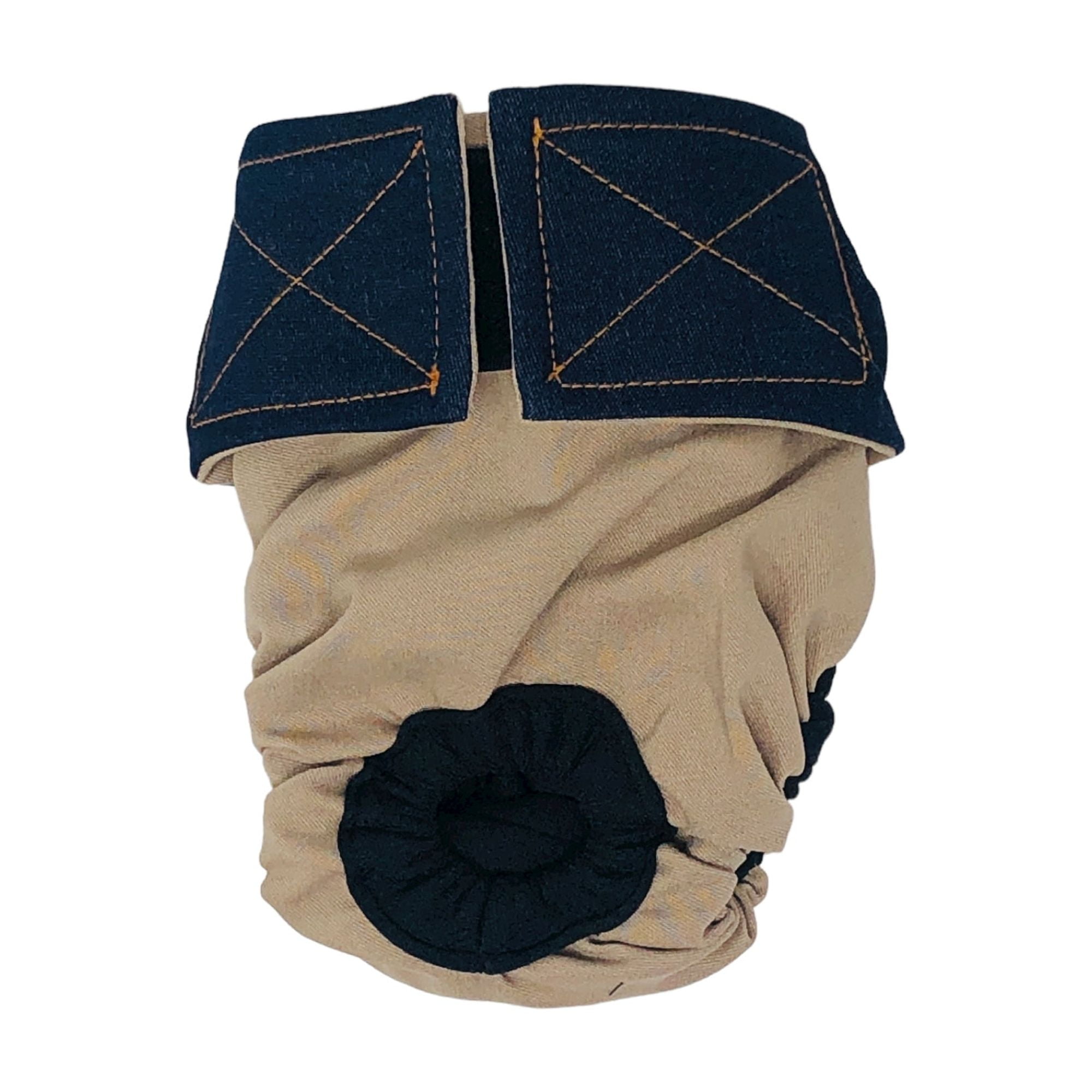 Barkertime Denim on Beige Cat Diaper - Walmart.com
