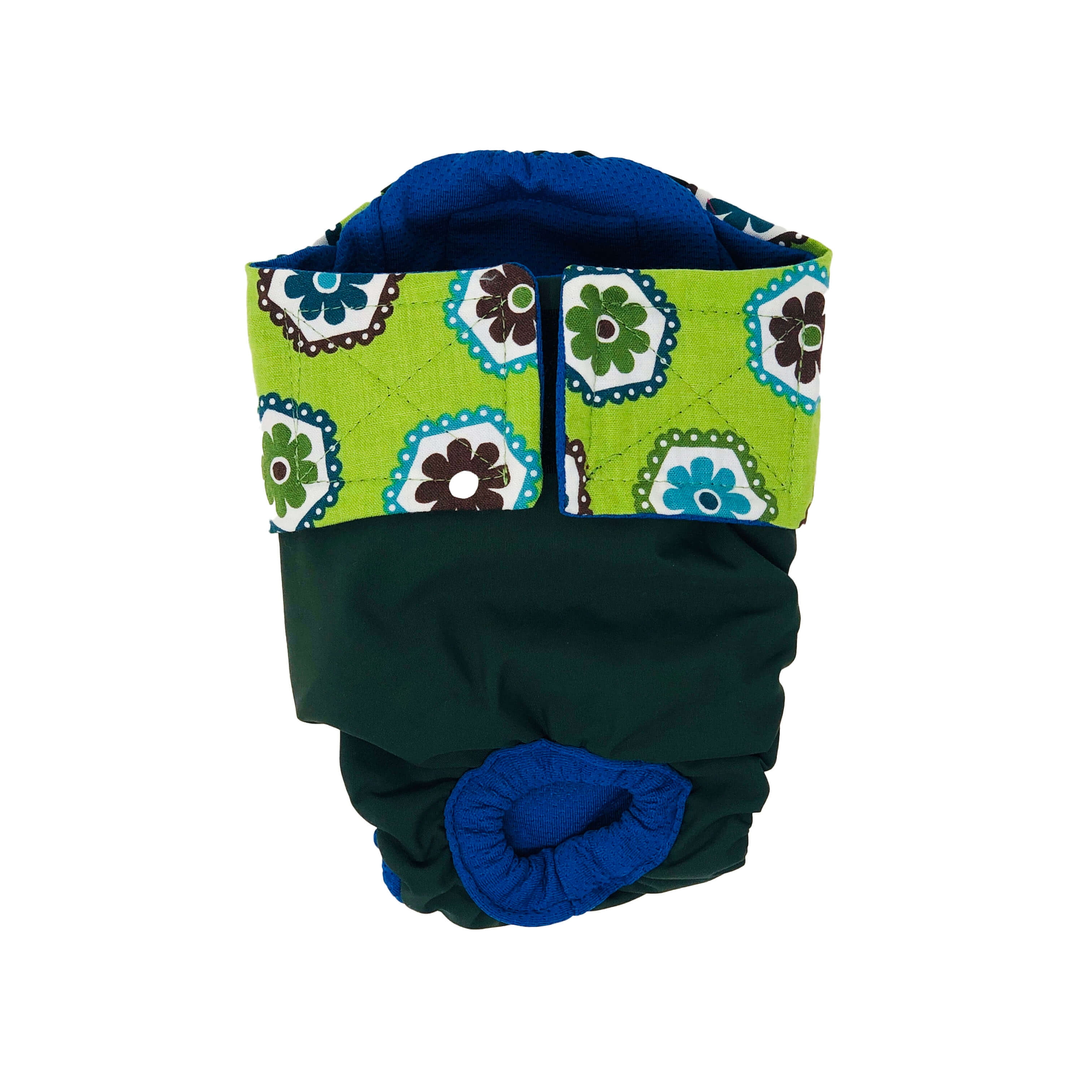 Barkertime Green Daisy on Green Dog Diaper - Walmart.com