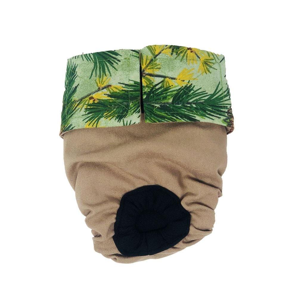 Barkertime Pine Cones on Brown Cat Diaper - Walmart.com