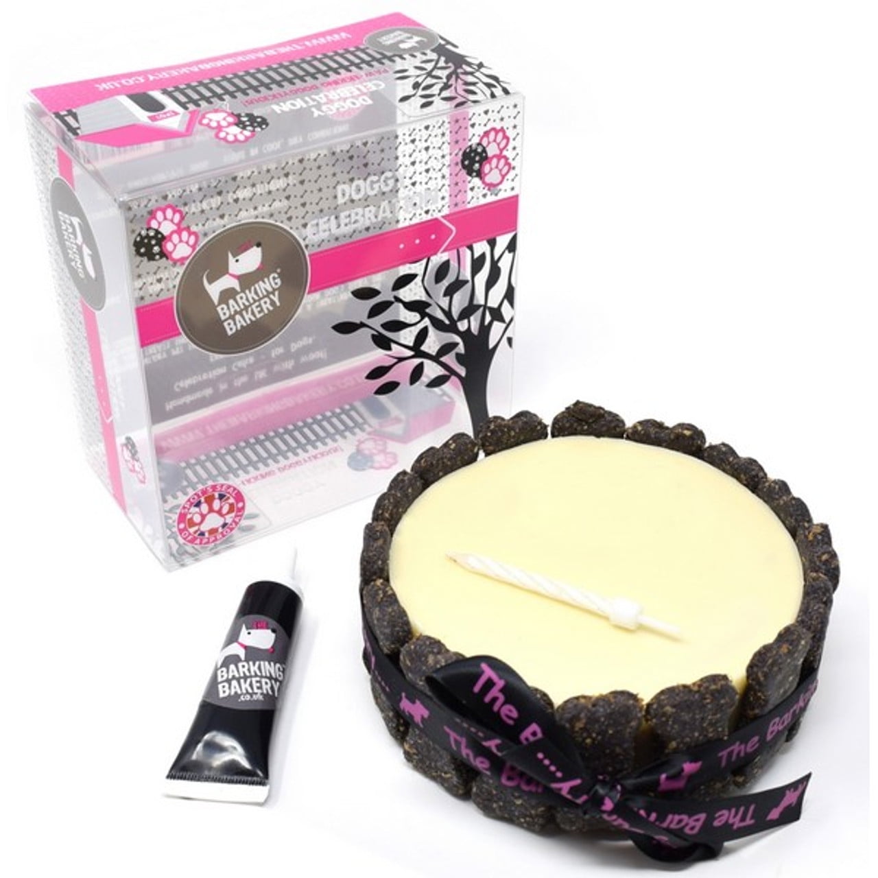 Barking Bakery Vanilla Iced Pawty Cake Dog Treats - Walmart.com